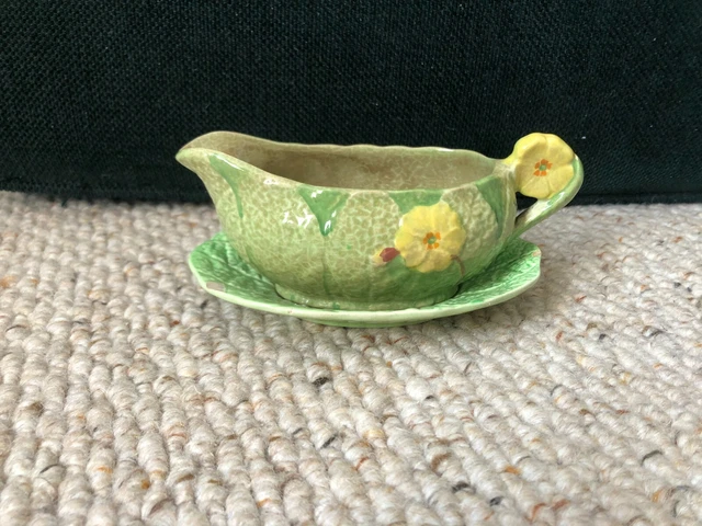 GRIMWADES POTTERY ENGLAND Primula Hand Painted Flower Floral Jug And ...