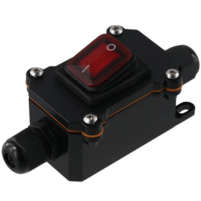 12V DC 20A Inline Cord Switch Outdoor Toggle Switch Electrical ...