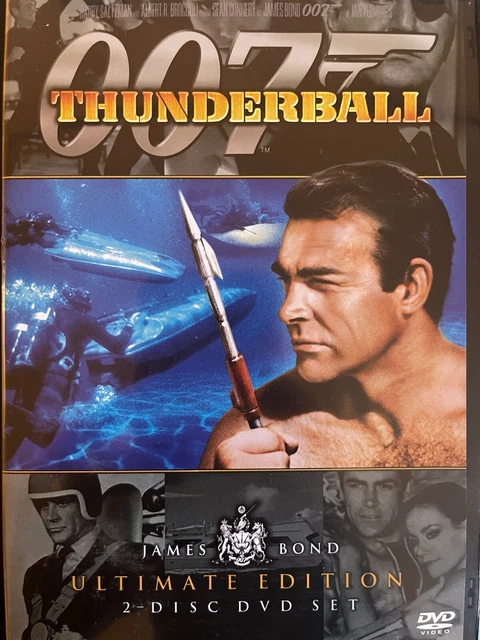 THUNDERBALL ULTIMATE EDITION 2 x DVD 1965 James Bond 007 Sean Connery AS NEW! $2.99 - PicClick AU