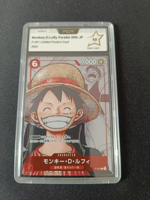 PCA 10 ONE Piece JP LUFFY Parallel 25th P-001 EUR 70,00 - PicClick FR