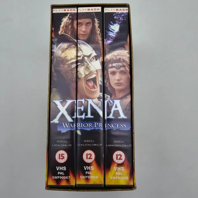 XENA WARRIOR PRINCESS VHS Season 6 Box Set 6.113 - 6.123 with 3 ...