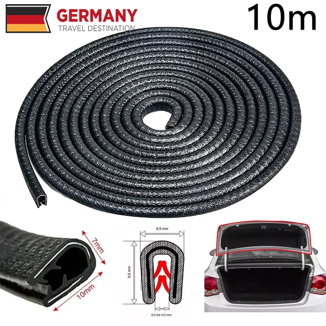 KANTENSCHUTZ KANTENSCHUTZPROFIL SCHWARZ Keder Band Klemm Profil Gummi ...