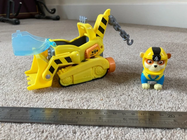 PAW PATROL RUBBLE with Mechanical Digger Rescue Truck £5.92 - PicClick UK