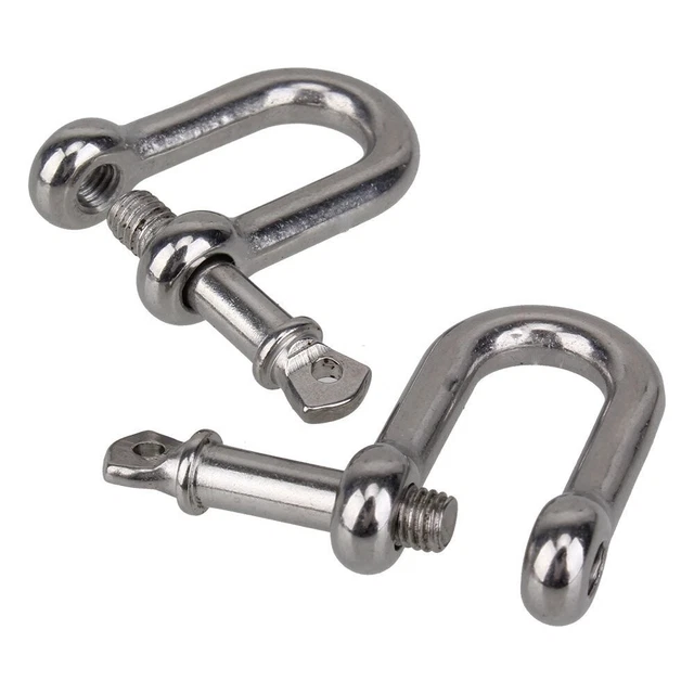 THREADED PIN STAINLESS Steel Rigging Shackles Heavy Load Capable 5mm to ...