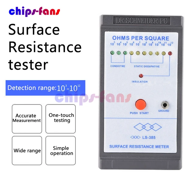 SURFACE RESISTANCE RESISTIVITY Meter Anti-static Electricity Resistance ...