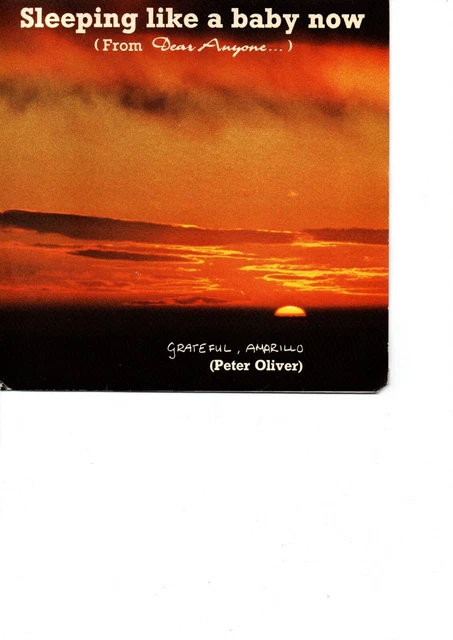 PETER OLIVER - Sleeping Like A Baby Now / from Dear Anyone musical ...