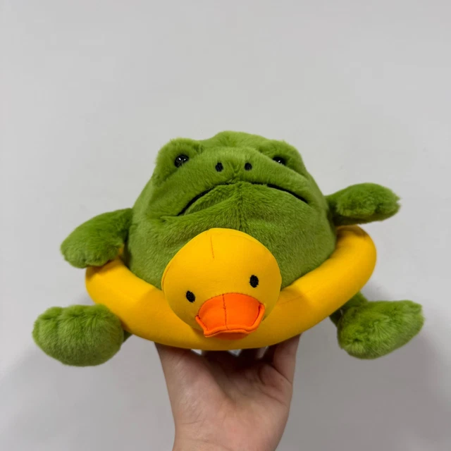 JELLYCAT RETIRED RICKY Rain Frog with Rubber Ring Duck - With Tags ...