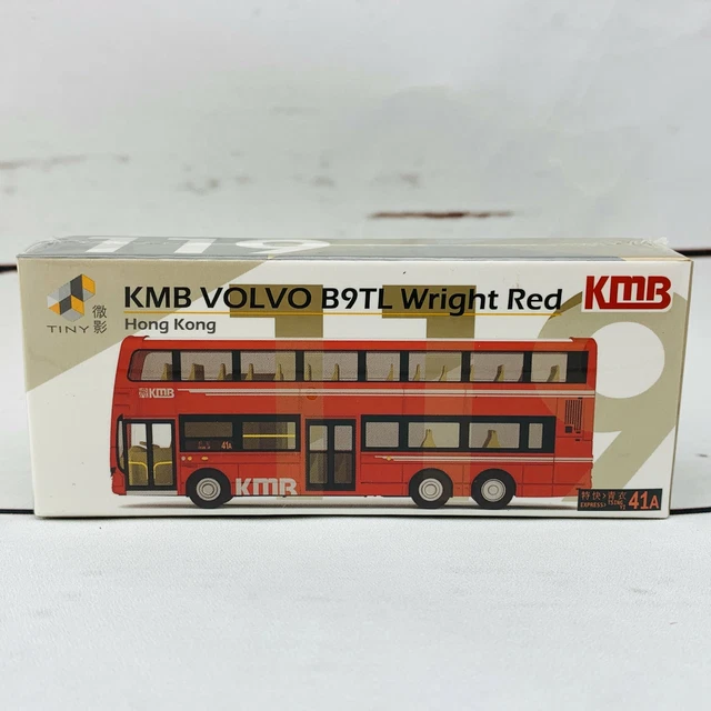TINY 微影 119 KMB Volvo B9TL Wright Red (Express > Tsing Yi 41A) 前衛富豪B9TL ...