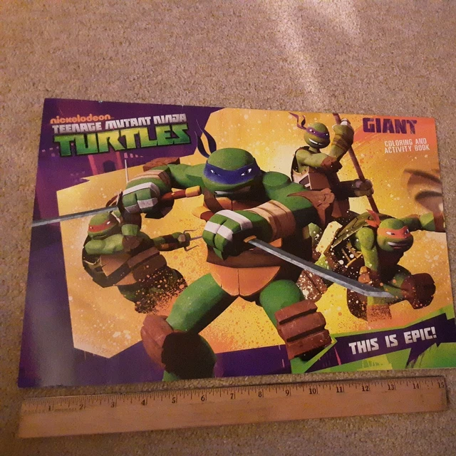 TEENAGE MUTANT NINJA Turtles libro da colorare e attività gigante NUOVO ...