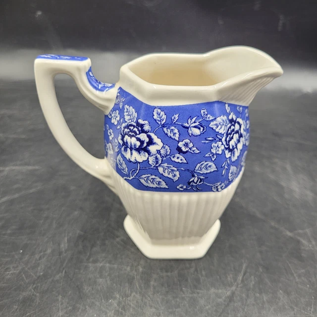 VINTAGE THE AFTERNOON Tea James Sadler England Creamer Blue White ...