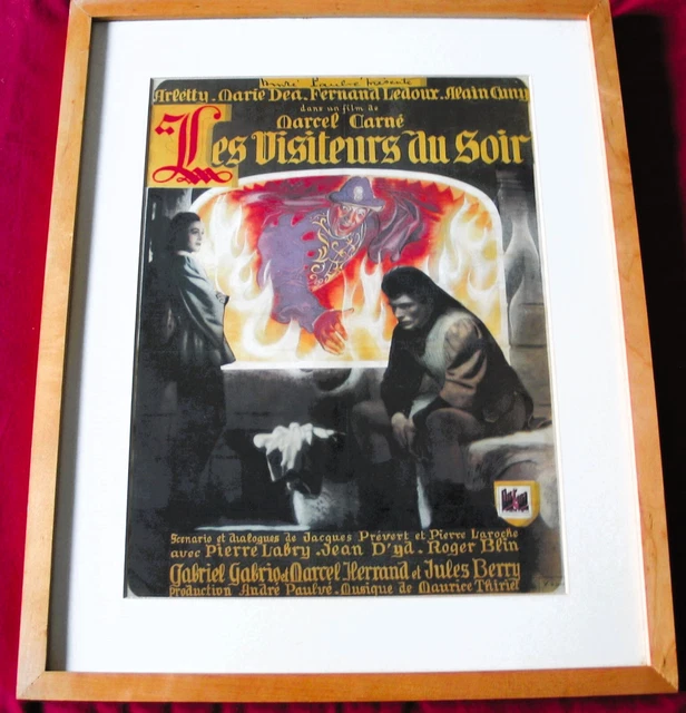 COLLECTION - ANCIENNE affiche LES VISITEURS DU SOIR (1942) - 32 x 42 cm ...