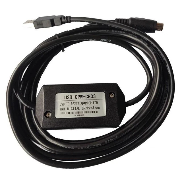 USB-GPW-CB03 PLC CABLE USB to RS232 Adapter GPW-CB03 For HMI Digital GP ...