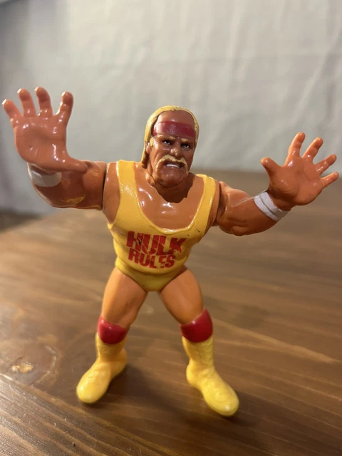 VINTAGE 1990 WWF Hasbro HULK HOGAN Hulk Rules Titan Sports Action ...