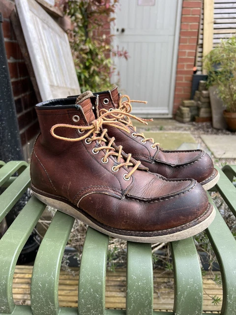 RED WING MOC Toe Boots Men's UK 8 Used Heritage Redwing London £129.99 ...