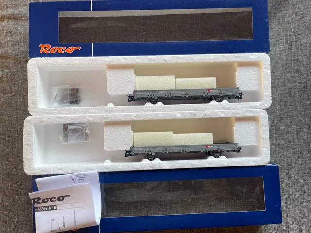 ROCO 45953 Flachwagen-Set der SBB NEU + OVP EUR 66,66 - PicClick DE