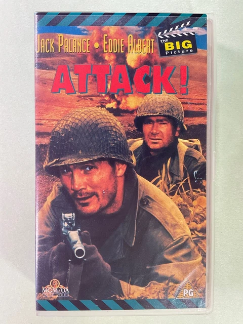 ATTACK, VHS VIDEO Tape, Jack Parlance, Eddie Albert, Cert PG Movie £3. ...
