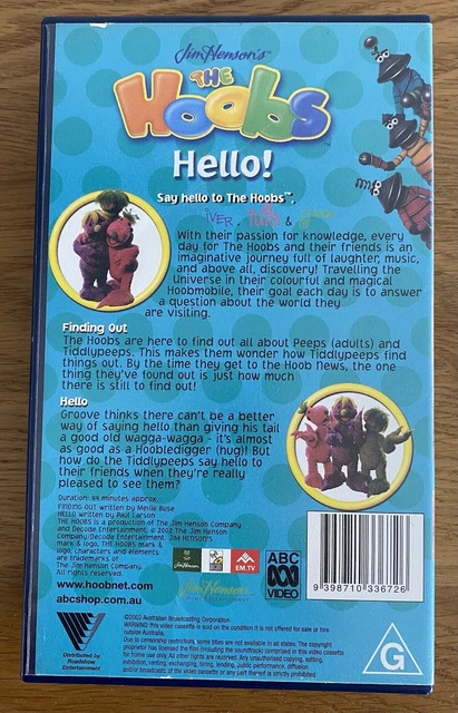 THE HOOBS VHS - Hello - Jim Henson - 2002 TESTED Free Post $28.45 ...