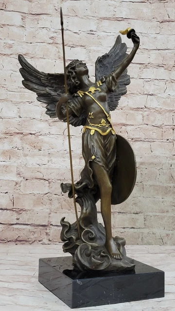 DORÉ WINGED VICTOIRE Athena Nike Paris Louvre Bronze Statue Sculpture ...