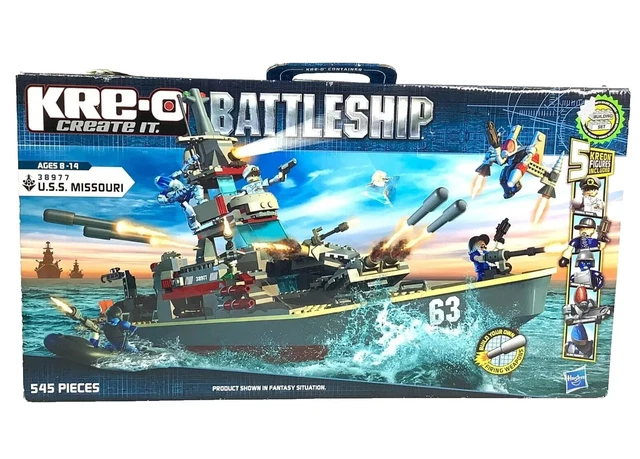 HASBRO U.S.S. MISSOURI Kreo Fire Battleship Building Toy $59.99 - PicClick