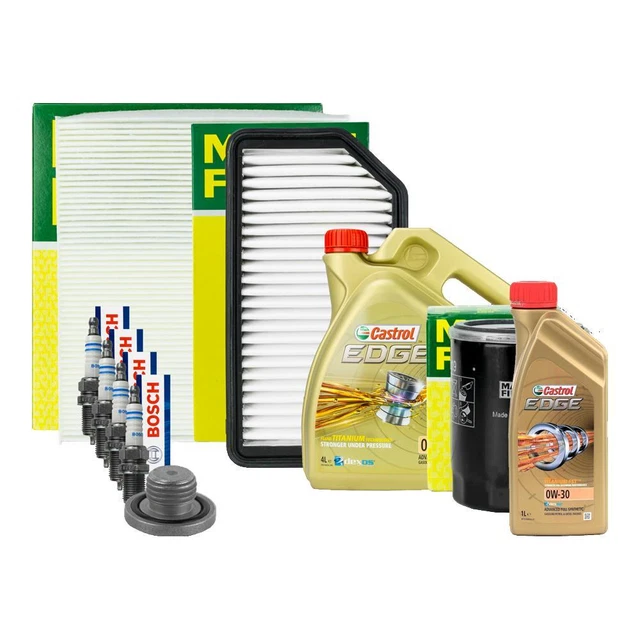 CASTROL LWECHSEL 0W-30 L 5L Mann Filtersatz Bosch Z Ndkerzen F R Opel Tigra EUR 173,83 - PicClick DE