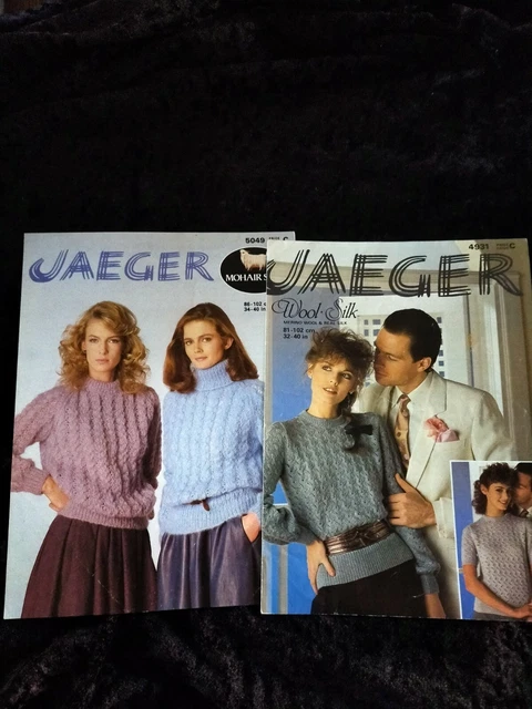 VINTAGE 1980S JAEGAR Knitting Patterns £2.00 - PicClick UK