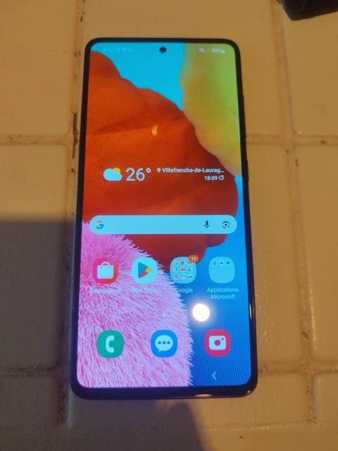 SAMSUNG GALAXY A51 SM-A515F/DSN - 128 Go - Noir - Débloqué EUR 68,00 - PicClick FR