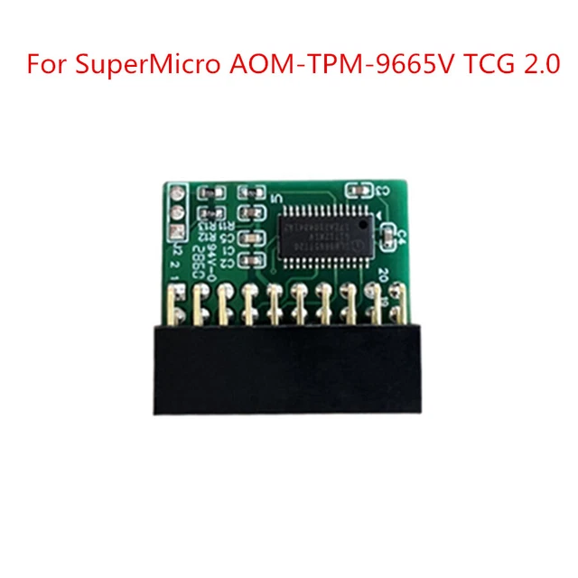 NEW 20 PIN TPM 2.0 Module Trusted Platform For SuperMicro AOM-TPM-9665V ...