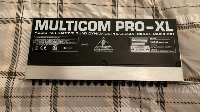 BEHRINGER MULTICOM PRO-XL MDX4600 4 Channel Processor Compressor ...