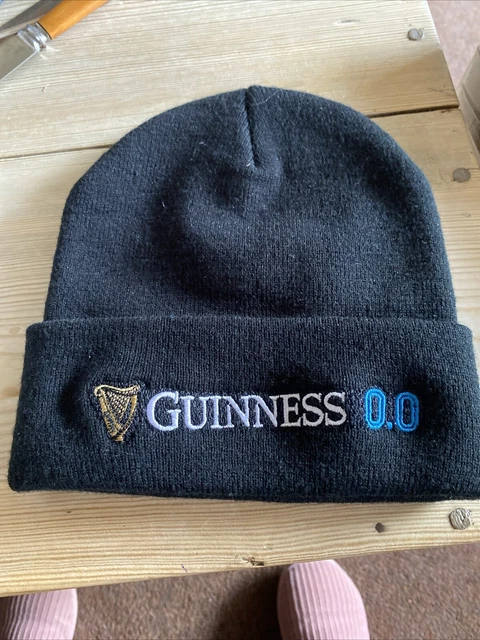 GUINNESS 0.0 LABEL Black Harp Knit One Size Beanie Hat New £9.50 ...