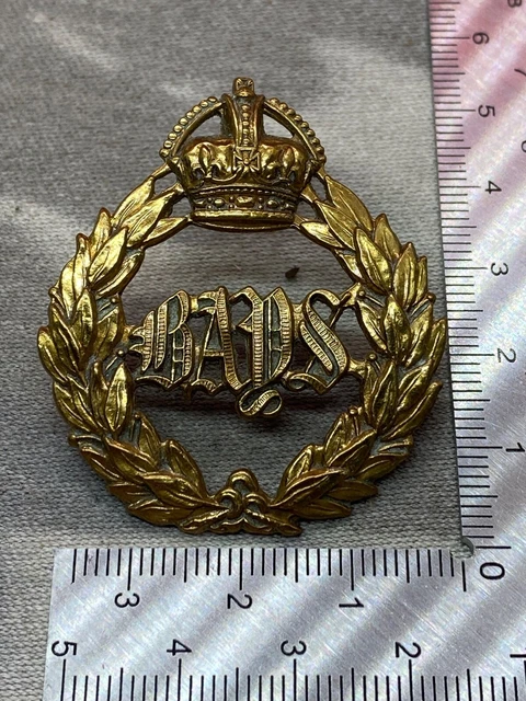 ORIGINAL BRITISH ARMY WW1 / WW2 Bays (2nd Dragoons) Regiment Cap Badge ...