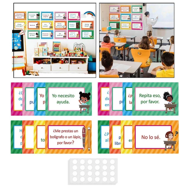 16X SPANISH POSTER Boys Girls Gifts Educational Classroom Decorations ...