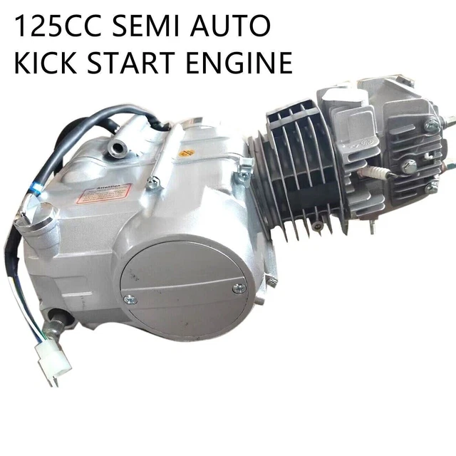 125CC KICK ELECTRIC Start, Semi-Auto Engine Motor PIT PRO Trail Dirt ...