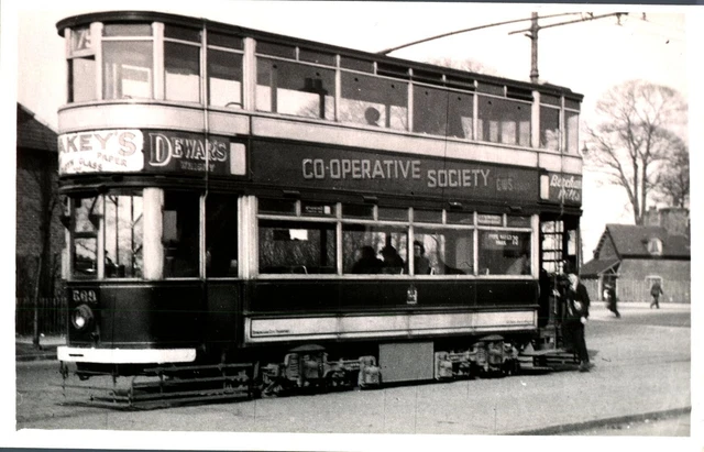 ORIGINAL REAL PHOTOGRAPH Tram Birmingham 569 tramcar vintage circa 1940 ...