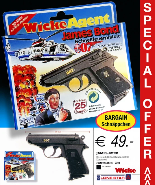 James Bond Walther Ppk Toy FOR SALE! - PicClick UK