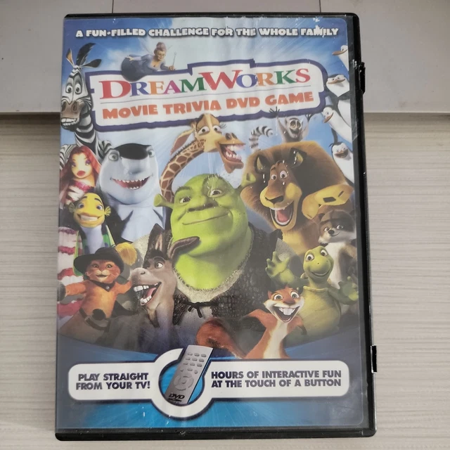 DREAMWORKS MOVIE TRIVIA DVD Game (DVD, 2006) Shrek Shark Tale Over the ...