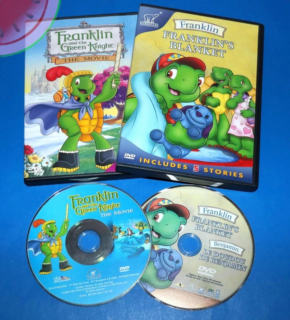 LOT 2 KIDS DVD Nick Jr FRANKLIN Turtle THE GREEN KNIGHT Movie FRANKLIN ...