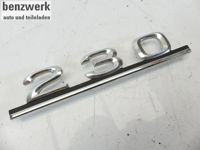MERCEDES W123 230 Emblem Logo Schriftzug Typenkennzeichen Heckklappe ...