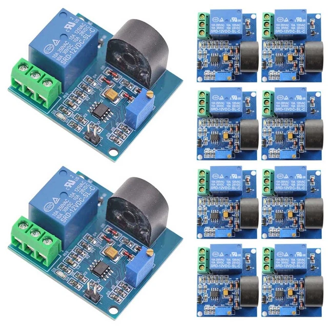 10PCS AC CURRENT Detection Sensor Module Relay 5A Overcurrent ...