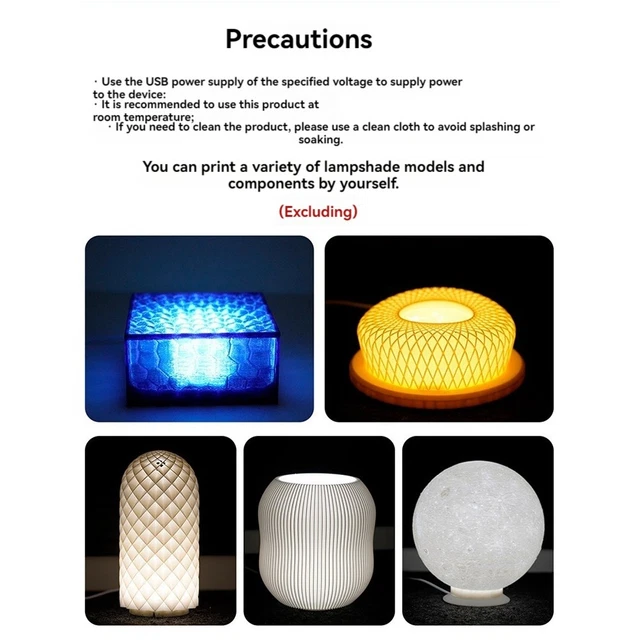 3D PRINTING MODEL LED Light LED Spotlight 5V Ultra-Thin Night Light ...