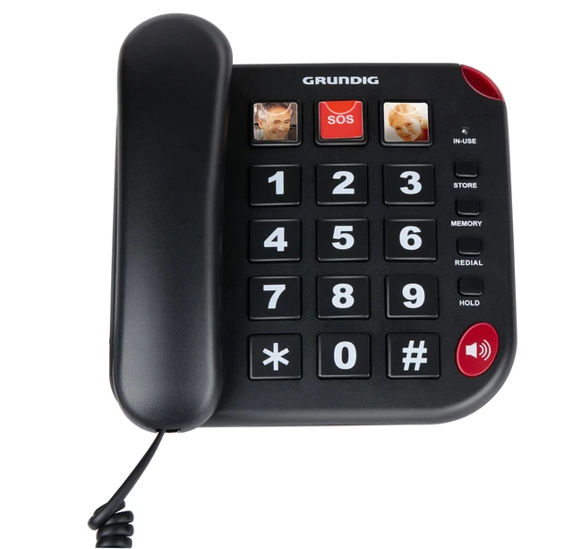 GRUNDIG SENIORENTELEFON HAUSTELEFON Haustelefon Senioren Mit Großen Tasten Senio EUR 32,69 ...