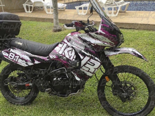 KAWASAKI KLR650 GRAPHIC Kit Decals Sticker Rally 2025 Blue (2008 - 2018 ...