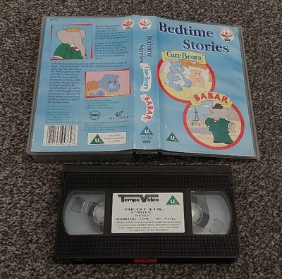 BEDTIME STORIES CARE Bears Babar Tempo Pal Vhs Video Kids Children £8. ...