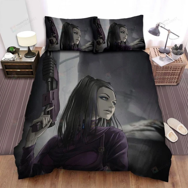 ERGO PROXY CHARACTER Re-I Mayer Art Quilt Duvet Cover Set Kids Bedroom ...