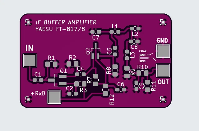 IF BUFFER AMPLIFIER Yaesu FT-817/8 FT-897 FT-857 panadapter for rtl-sdr ...