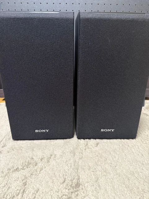 USED SONY SS-CS5 3-Way 3-Driver Bass Reflex Stereo Bookshelf Speakers w ...