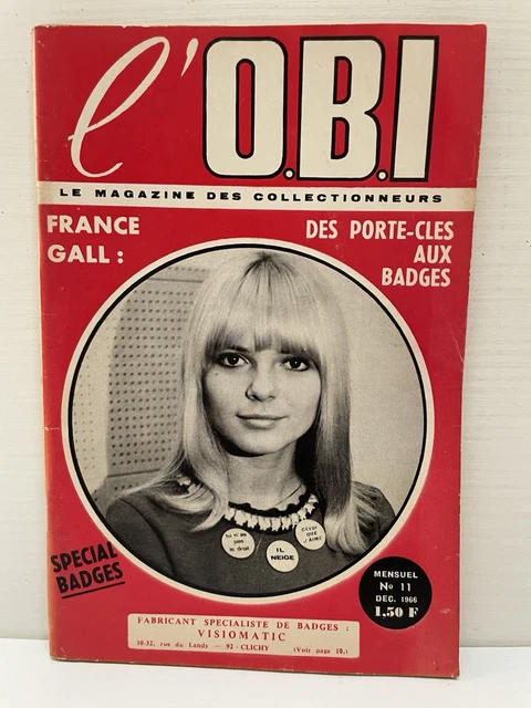 REVUE L'OBI LE journal du Porte-clés n°11 keychain France Gall Aimable ...