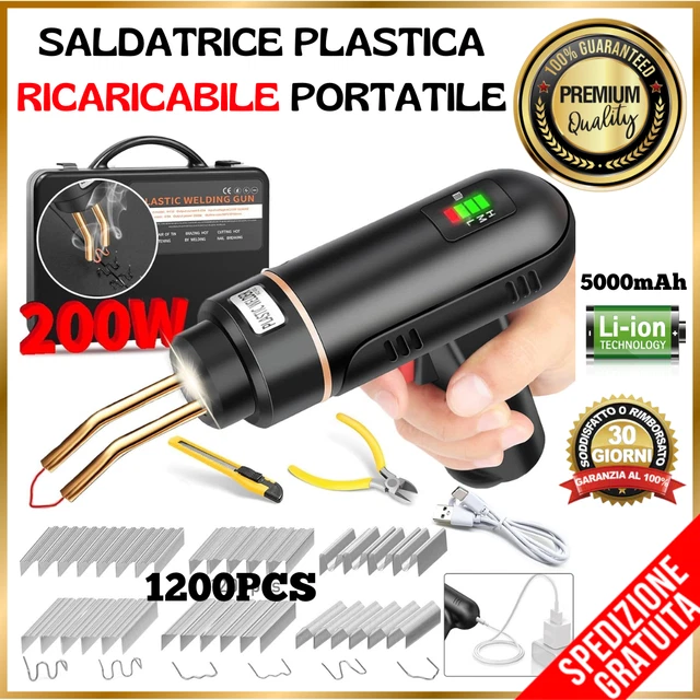 SALDATRICE PER PLASTICA SENZA FILI Saldatura veloce Kit 1000PCS Salda ...