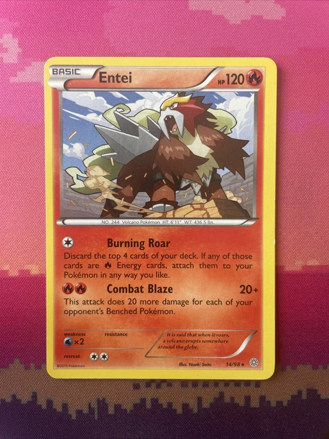 POKEMON CARD ENTEI Ancient Origin Rare 14/98 Near Mint £1.75 - PicClick UK