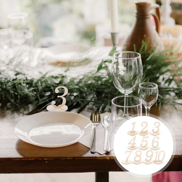 10 PCS NUMÉROS De Table Pour Restaurant Signes Mariage Banquet EUR 14 ...