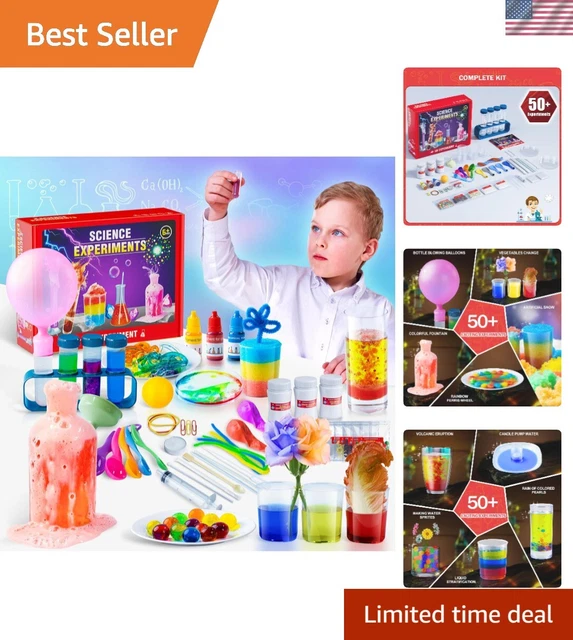 EDUCATIONAL SCIENCE KIT with 50 Experiments for Kids - Safe & Fun ...
